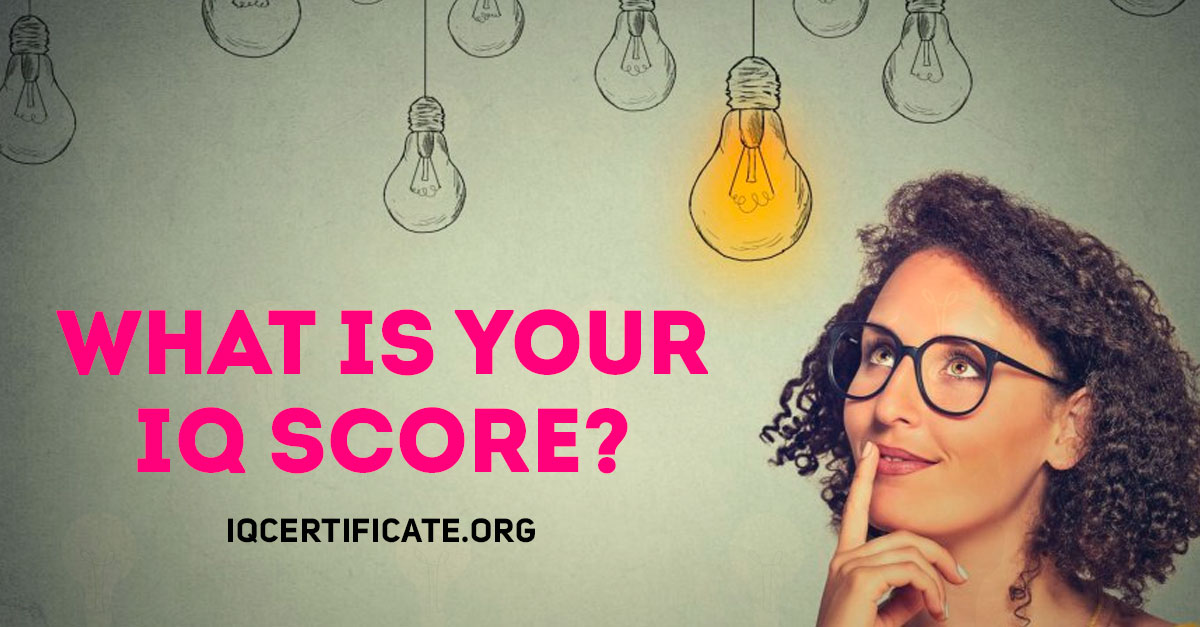 IQ Score - IQ Certificate